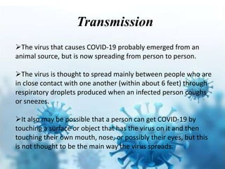 Coronavirus (covid 19) | PPTX