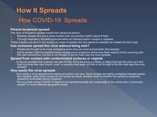 Coronavirus disease 2019 (covid 19 ) | PPT