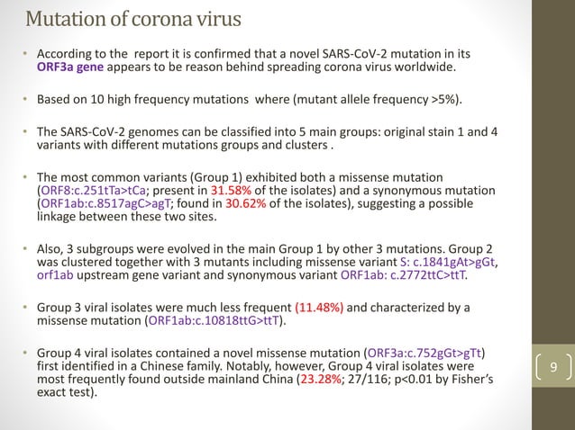 Corona virus mutation mechanism #SCIENCE_ADDA | PPT