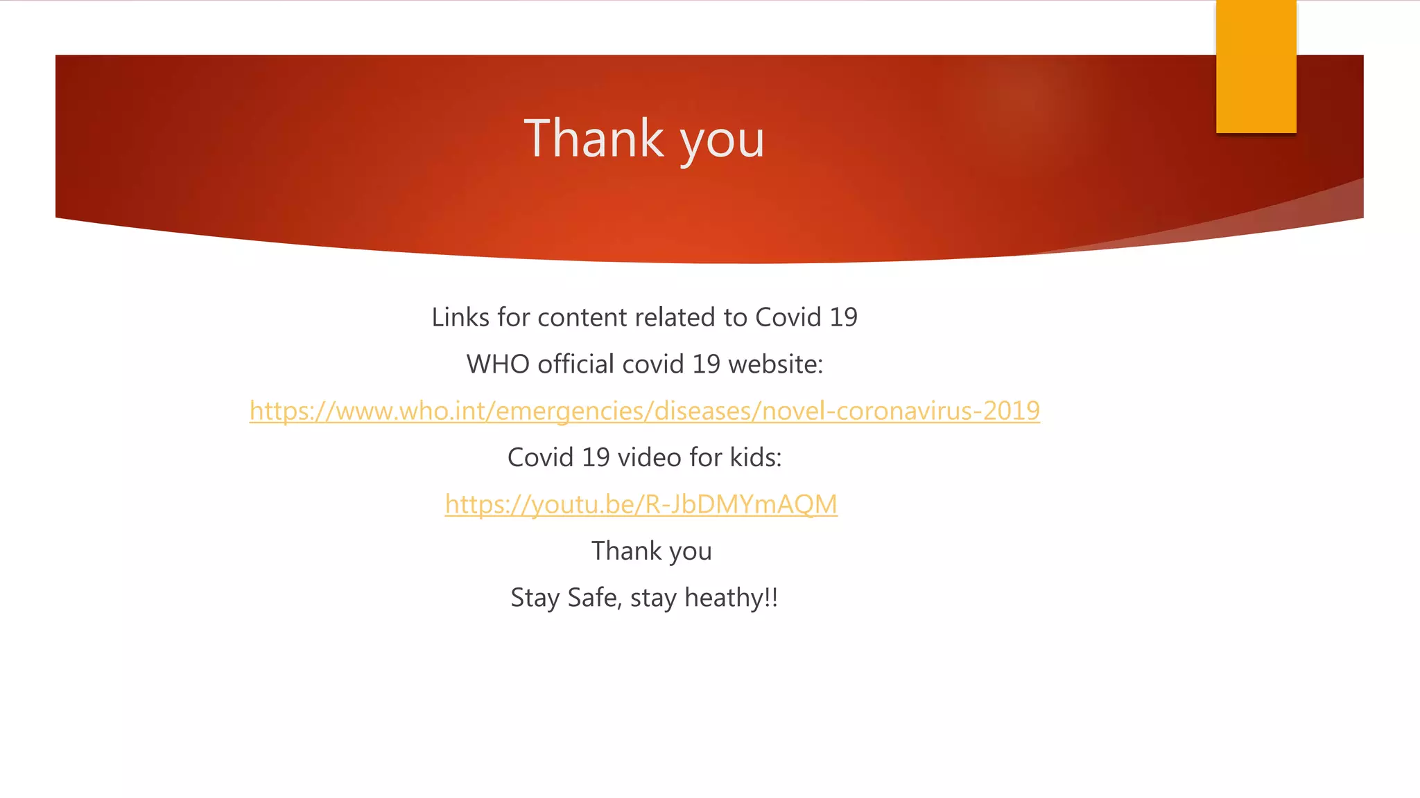 Covid 19 ppt for students | PPTX