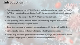 Corona Virus Basic Introduction | PPTX