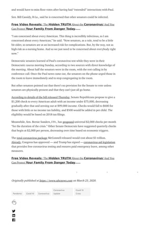 Coronavirus stimulus bill fails | PDF