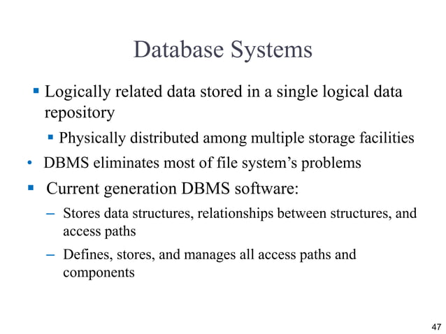 Database Systems | PPT