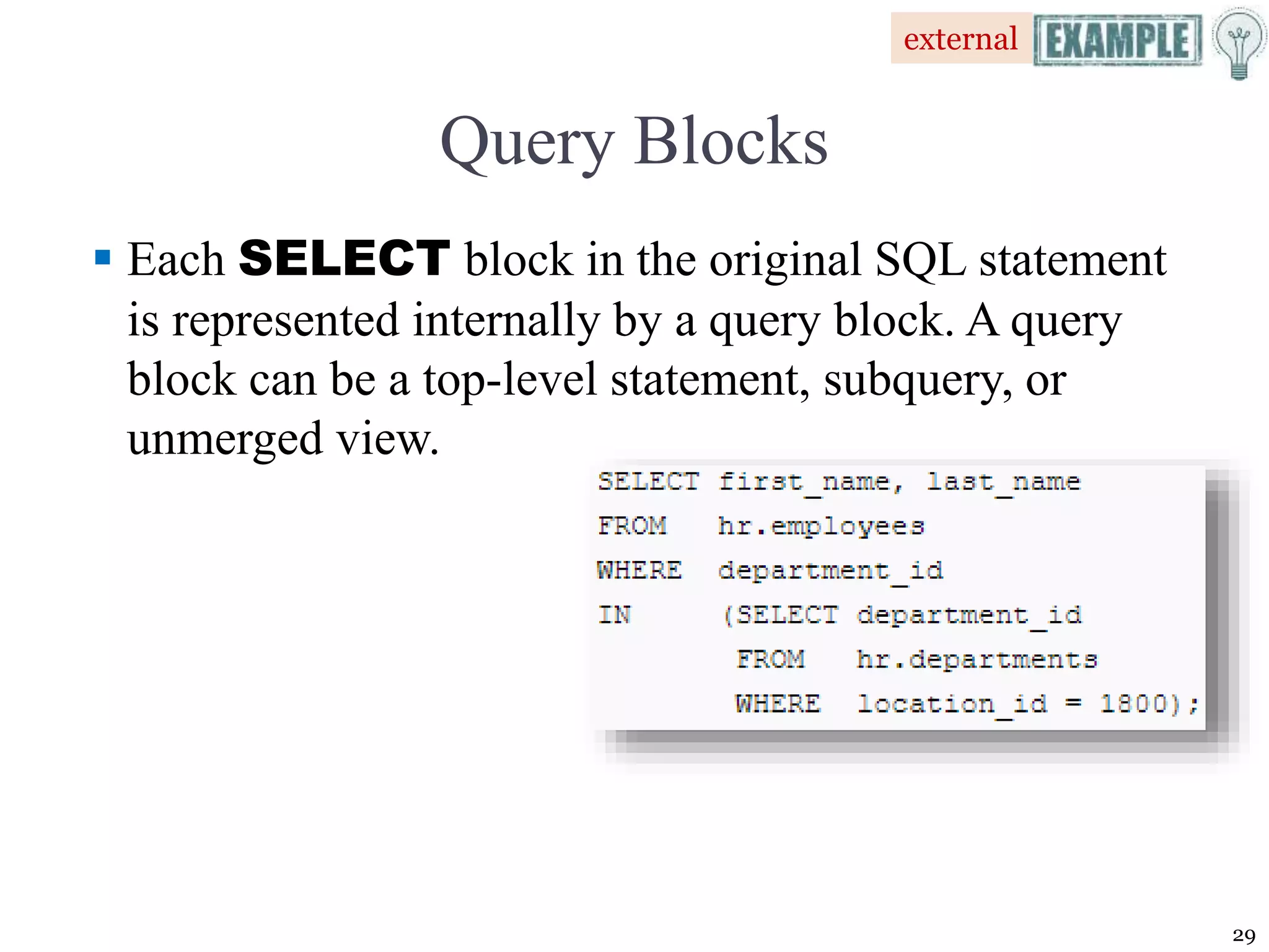 Database Performance Tuning And Query Optimization Ppt Databases