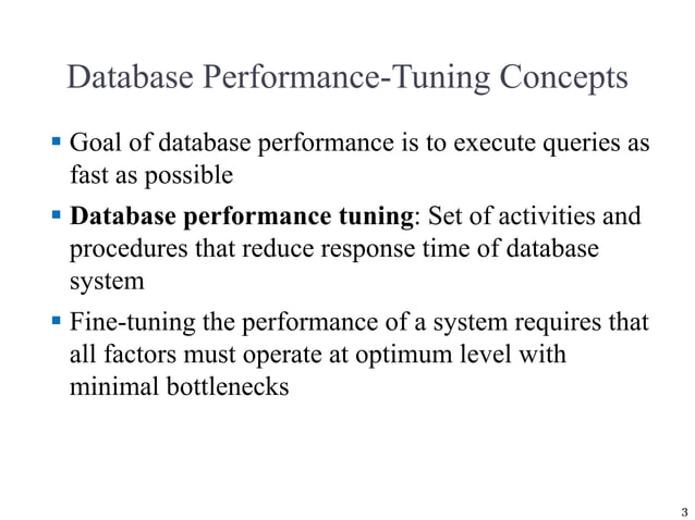 Database Performance Tuning And Query Optimization Ppt Databases Computer Software And