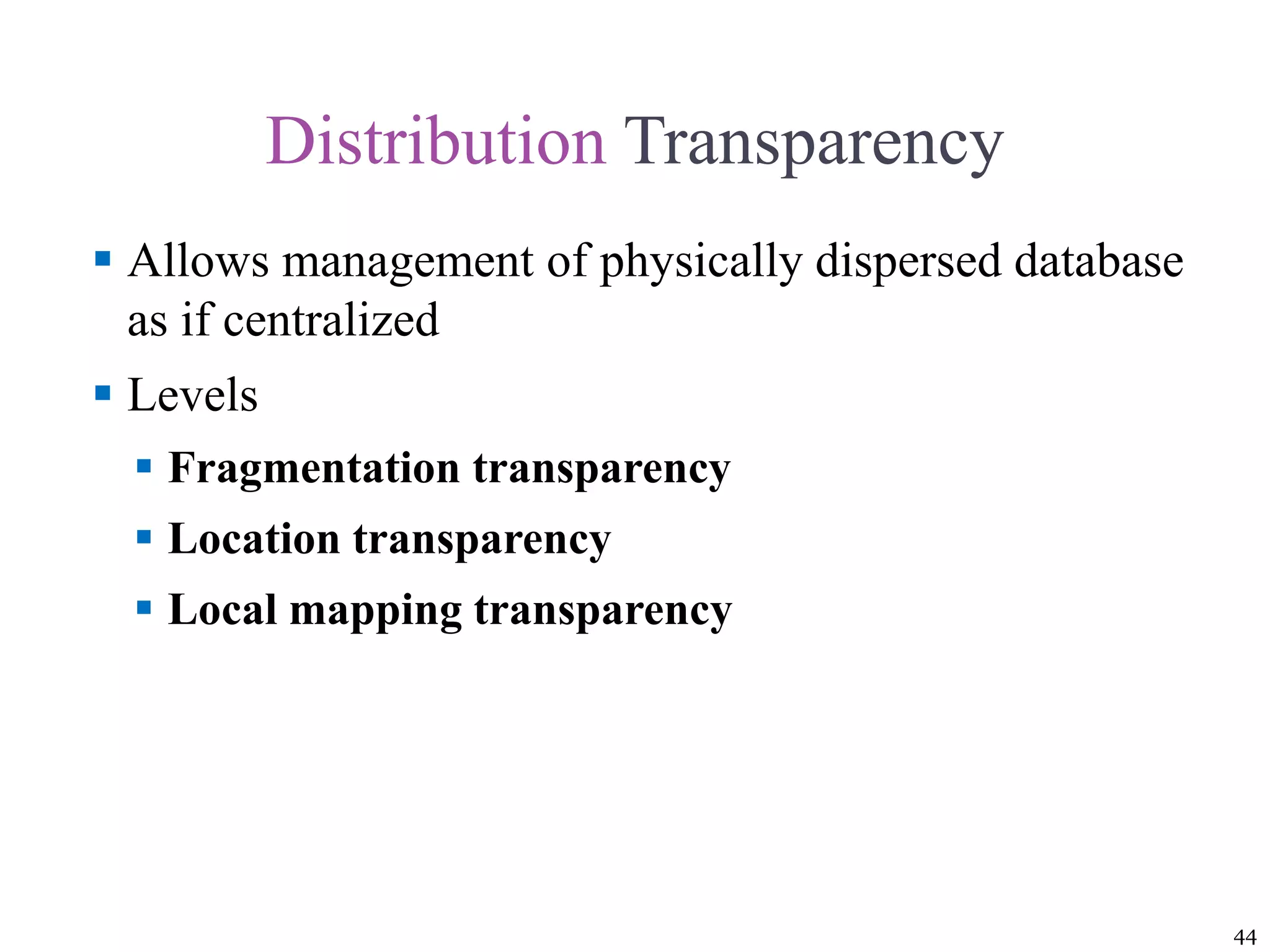 Distributed Database Management Systems Ppt
