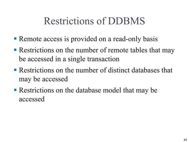 Distributed Database Management Systems Ppt