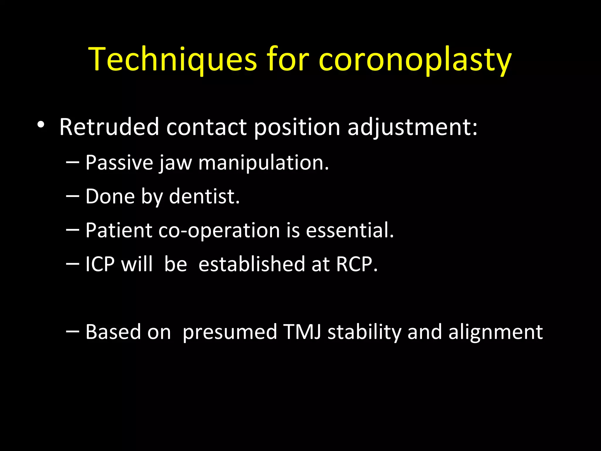 Coronoplasty | PPT