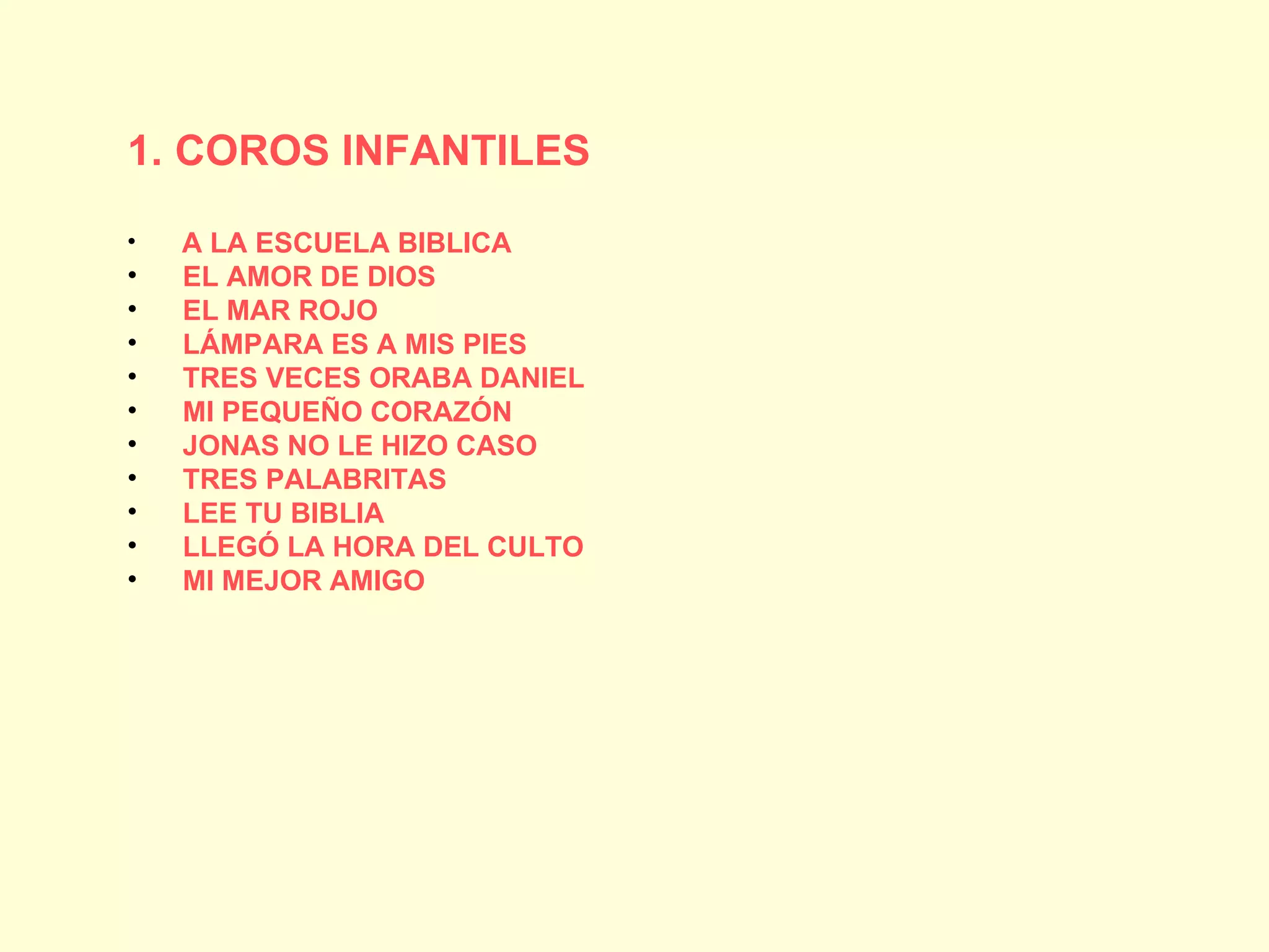 Coros | PPT