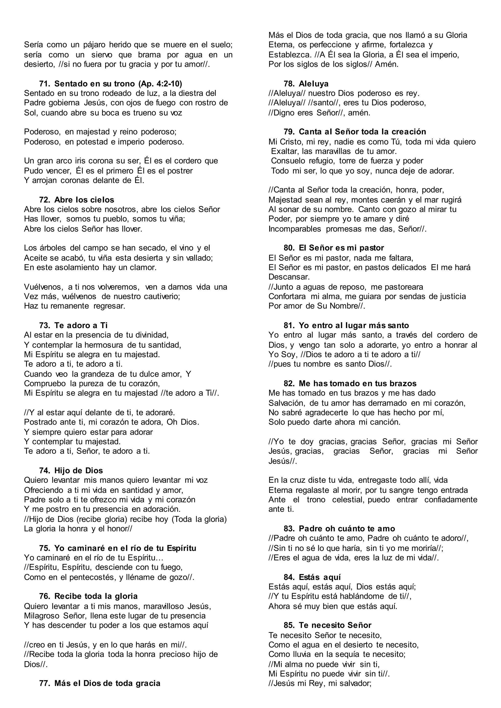 Coros | DOCX