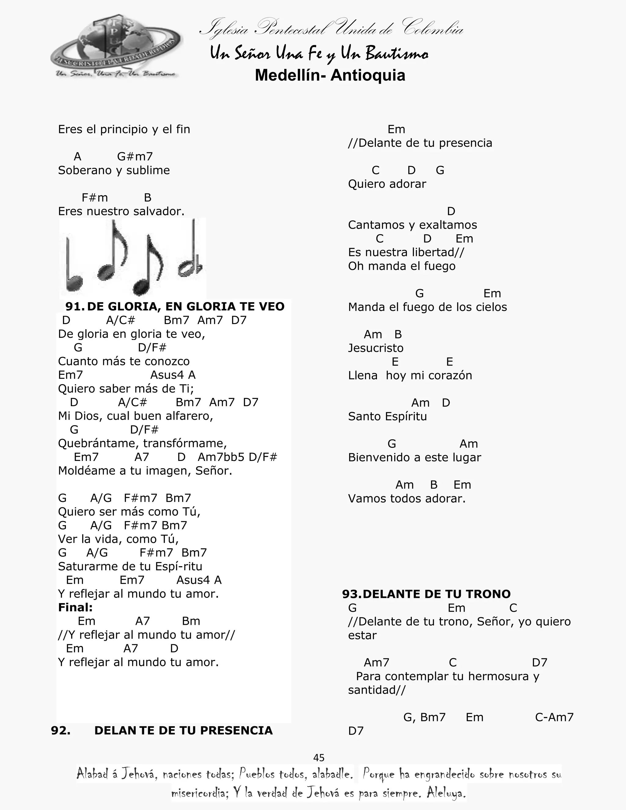 Coros pentecostales ipuc | PDF