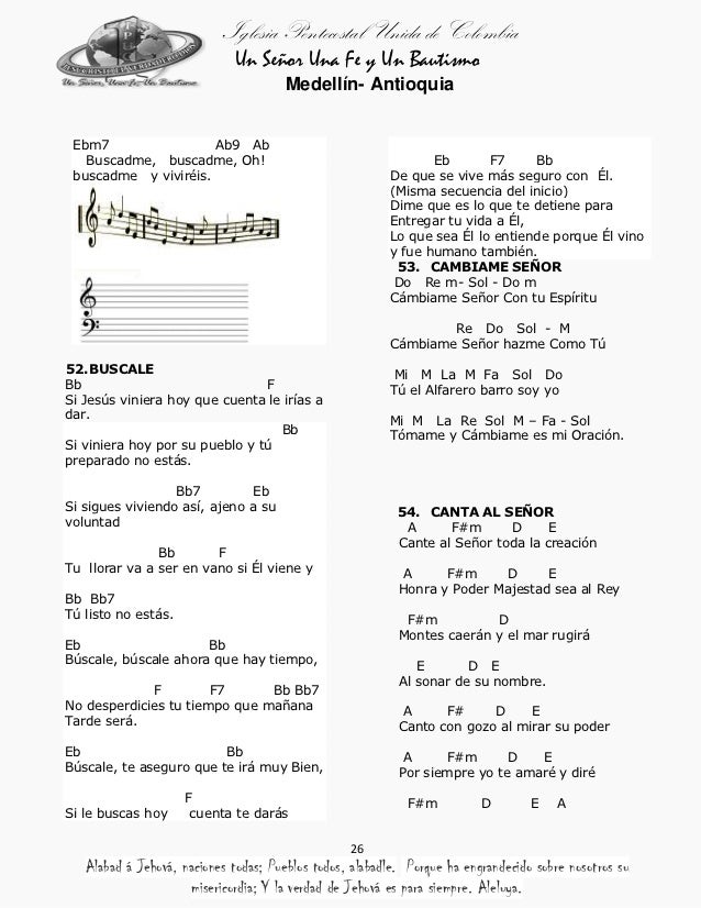 Letras De Coros Pentecostales Letras De Coros Pentecostales