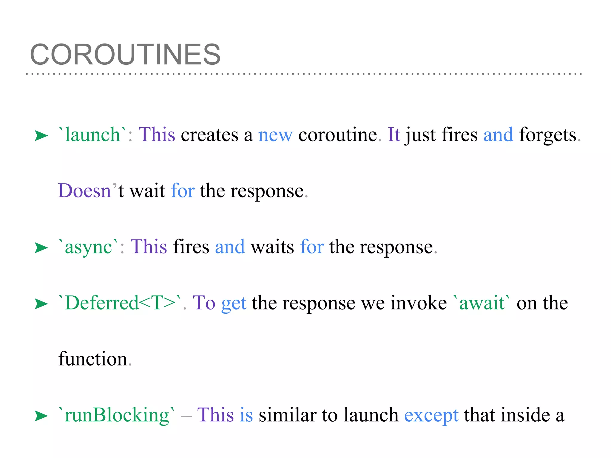Coroutines talk ppt | PPTX
