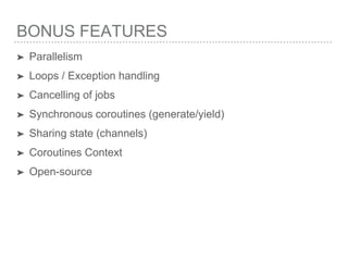 Coroutines talk ppt | PPTX