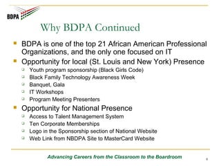 BDPA Corporate Sponsorhip Presentation: MasterCard | PPT | Business ...