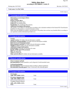 Cor pak tablets_2012 | PDF