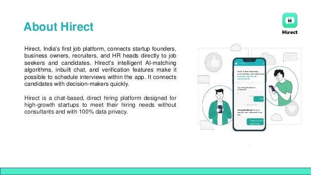 Hirect - Best App for Recruiters and Job Seekers | PPTX
