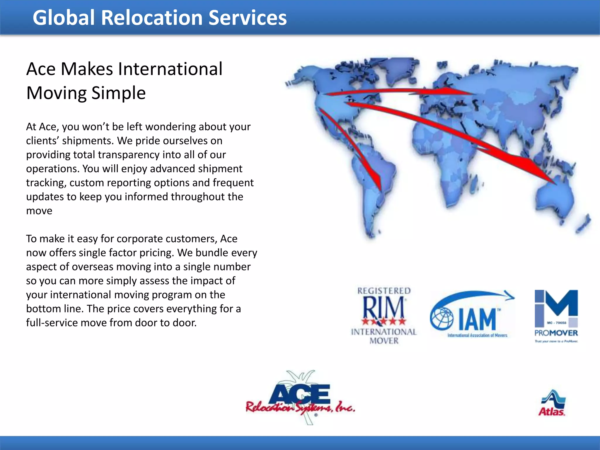 Ace Relocation Systems overview | PPTX