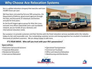 Ace Relocation Systems overview | PPT