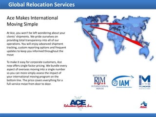 Ace Relocation Systems overview | PPT