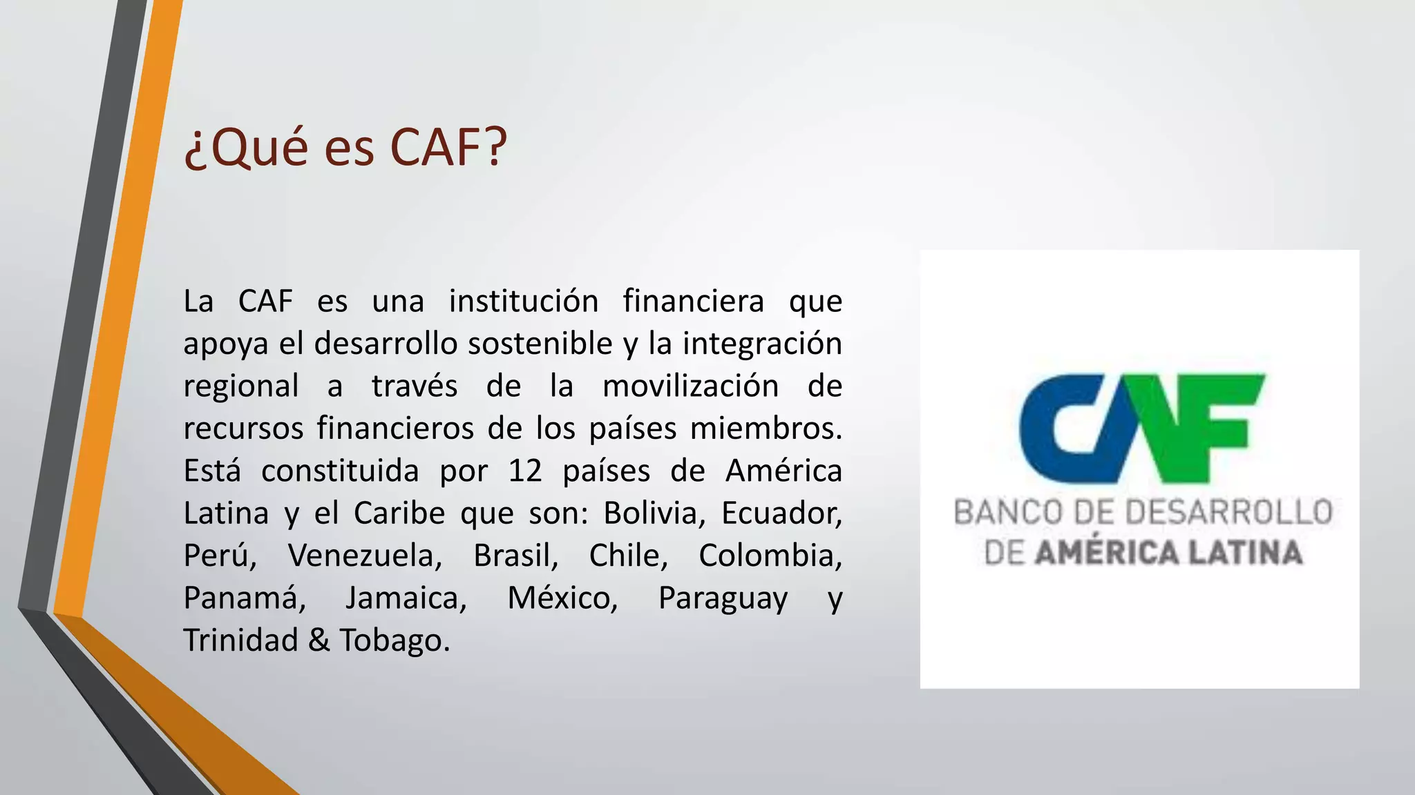 Corporacion andina de fomento | PPTX