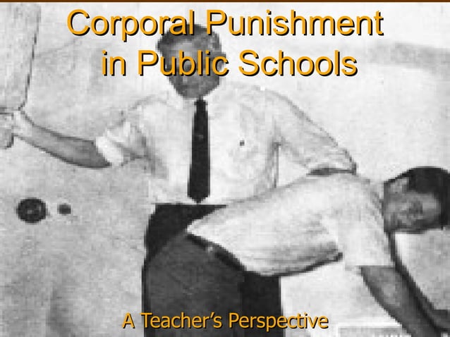 Corporal Punishment, School Law | PPT