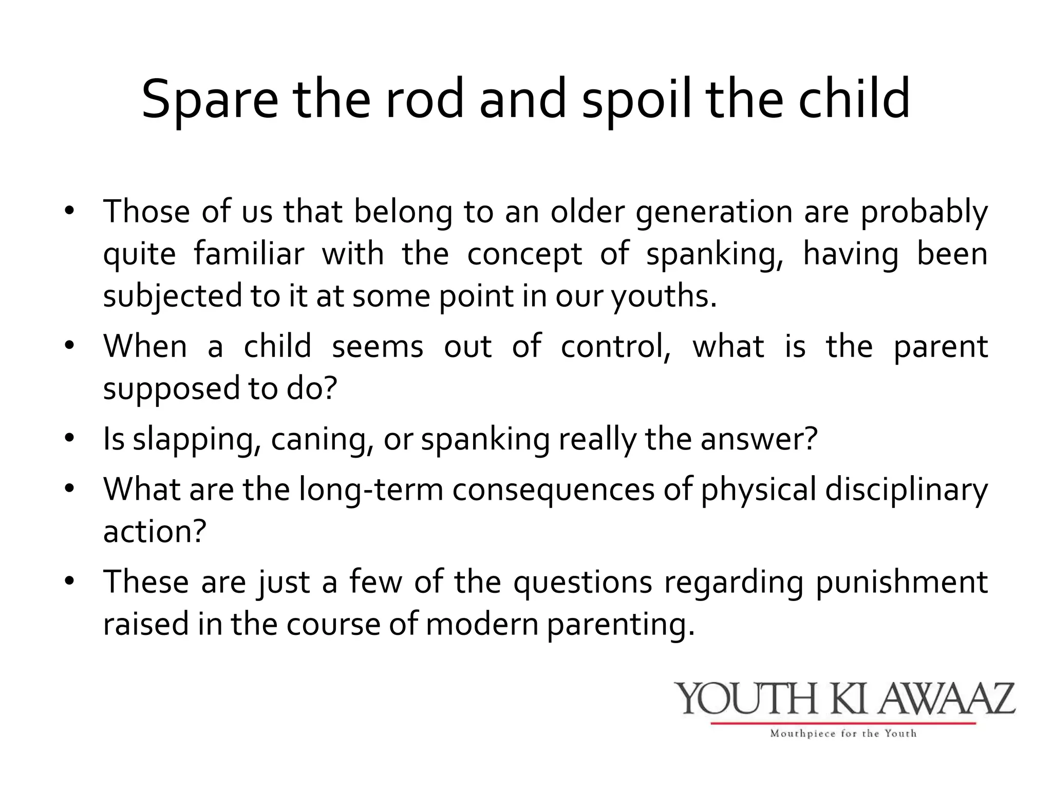 Corporal punishment | PPTX