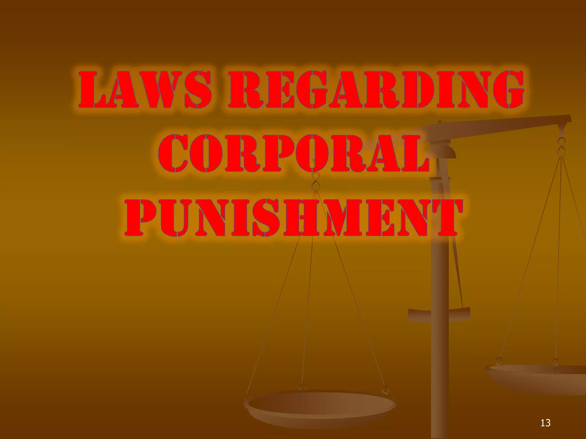 Corporal punishment an unfortunate reality | PPTX