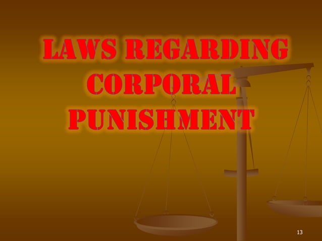 Corporal punishment an unfortunate reality | PPTX