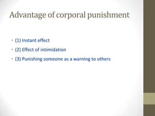 Corporal punishment ppt | PPTX