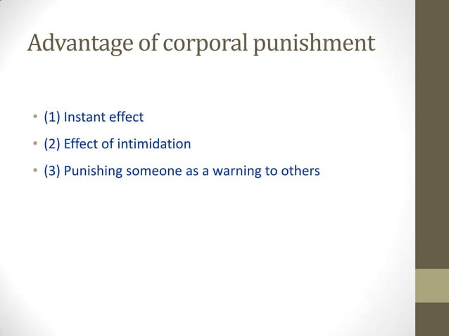 Corporal punishment ppt | PPTX