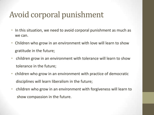 Corporal punishment ppt | PPTX