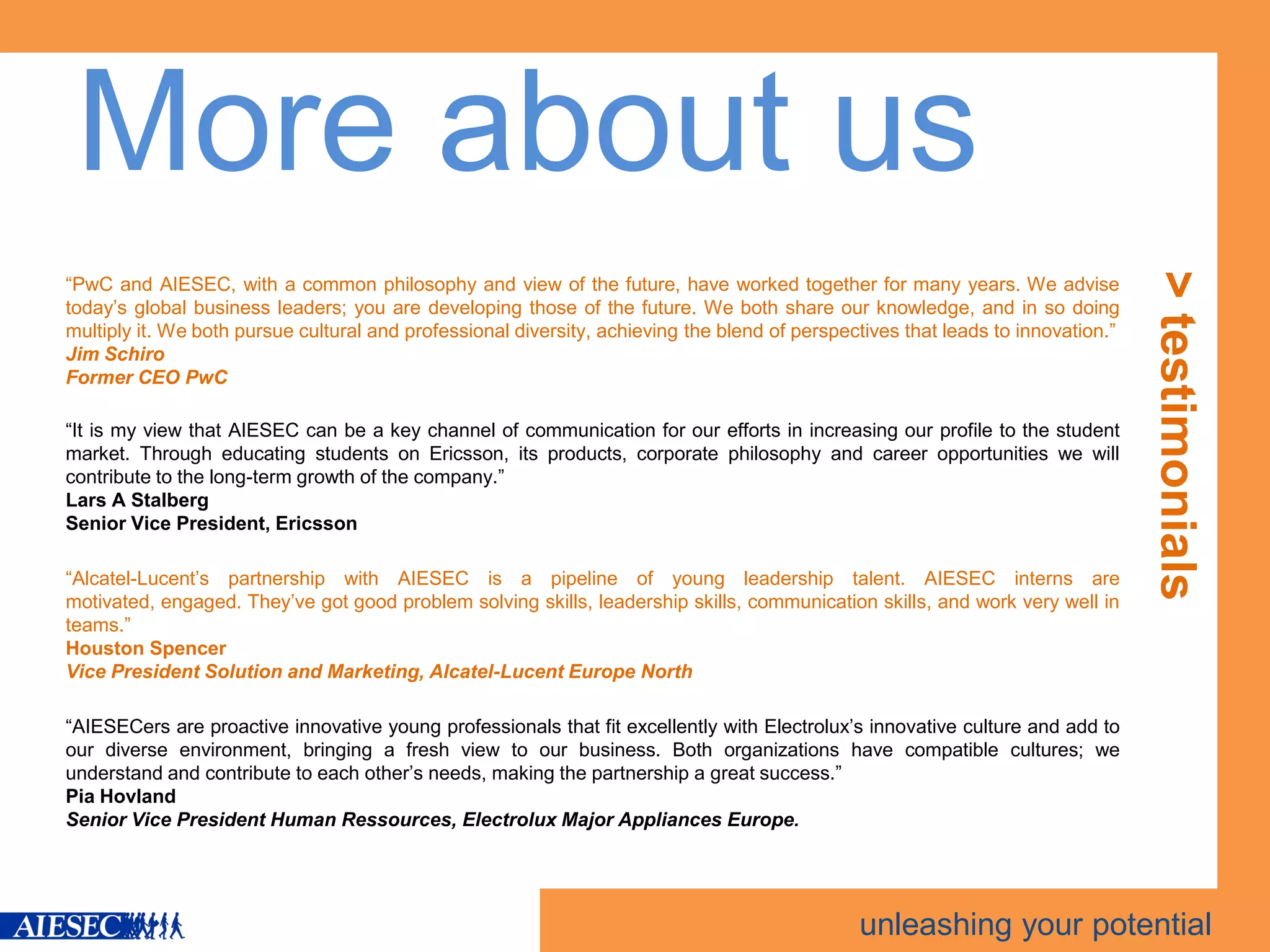 AIESEC Nigeria Corporate Portfolio | PDF