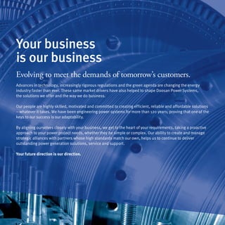 Doosan Power Systems | PDF