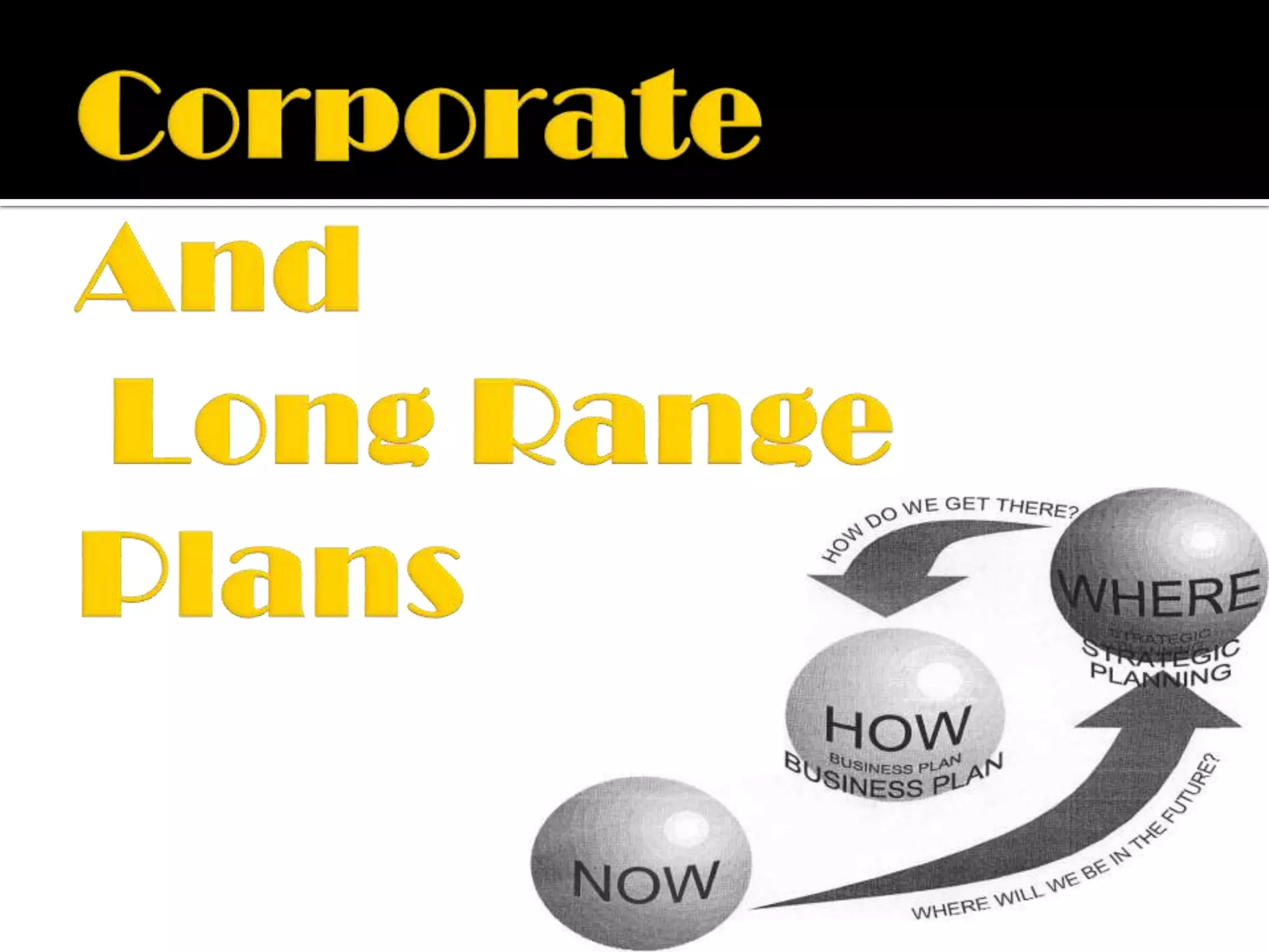 corporate and long range plans | PPTX