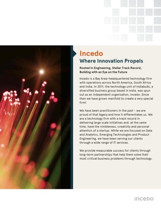 Incedo corporate brochure brochure | PDF