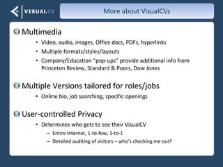 VisualCV Overview | PPT