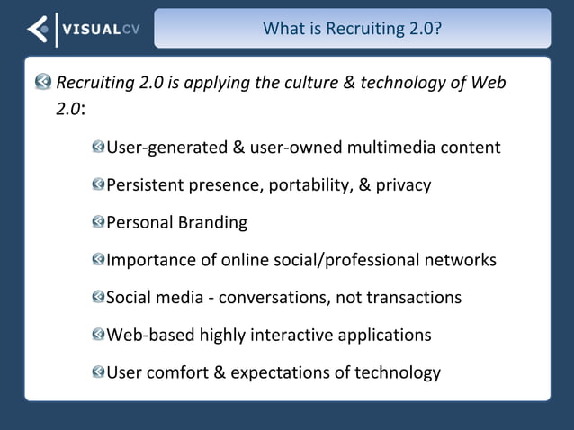 VisualCV Overview | PPT