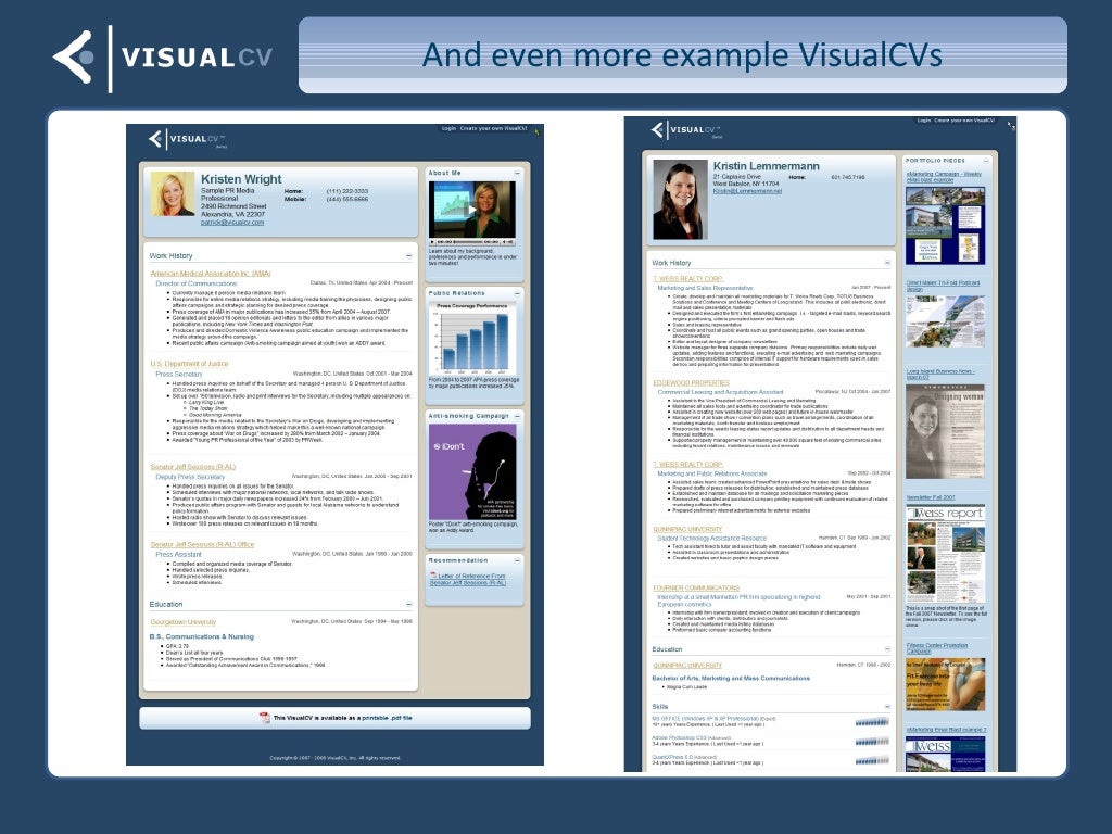 VisualCV Overview