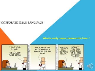 Corporate email language and what it really means | PPT