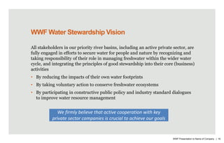 Corporate Engagement in Water Stewardship | PPT