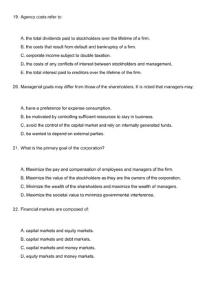 Corporate Finance Canadian 7th Edition Jaffe Test Bank | PDF