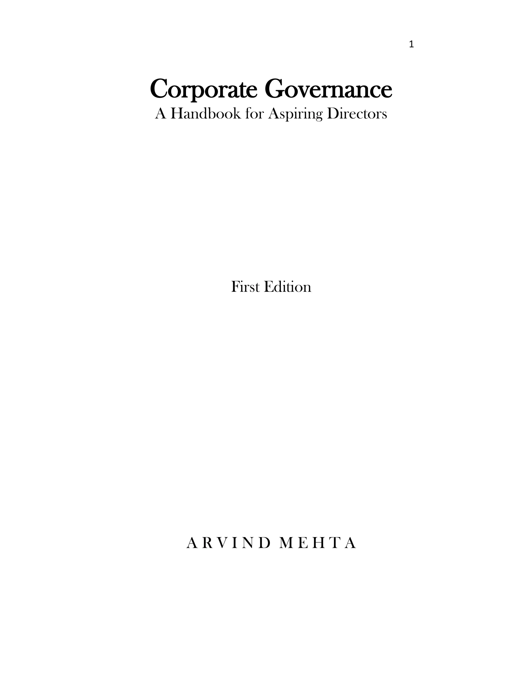 Corporate-Governance-A-Handbook-for-Aspiring-Directors-Book-by-Arvind ...