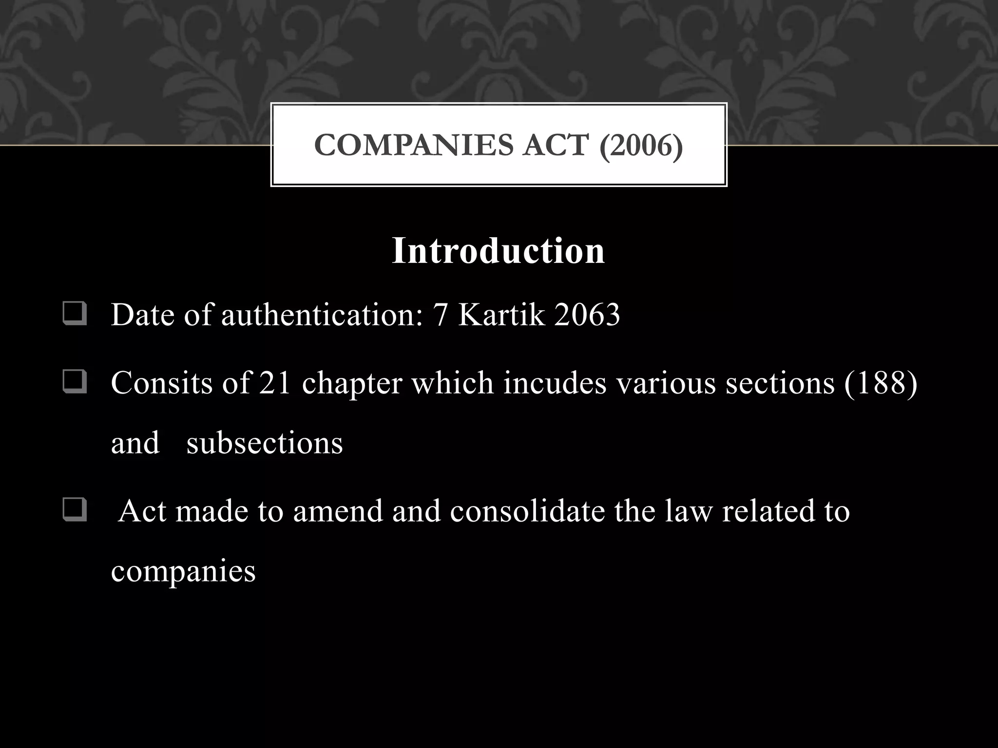 Relationship Between Corporate Governance and Companies Act 2006 ...