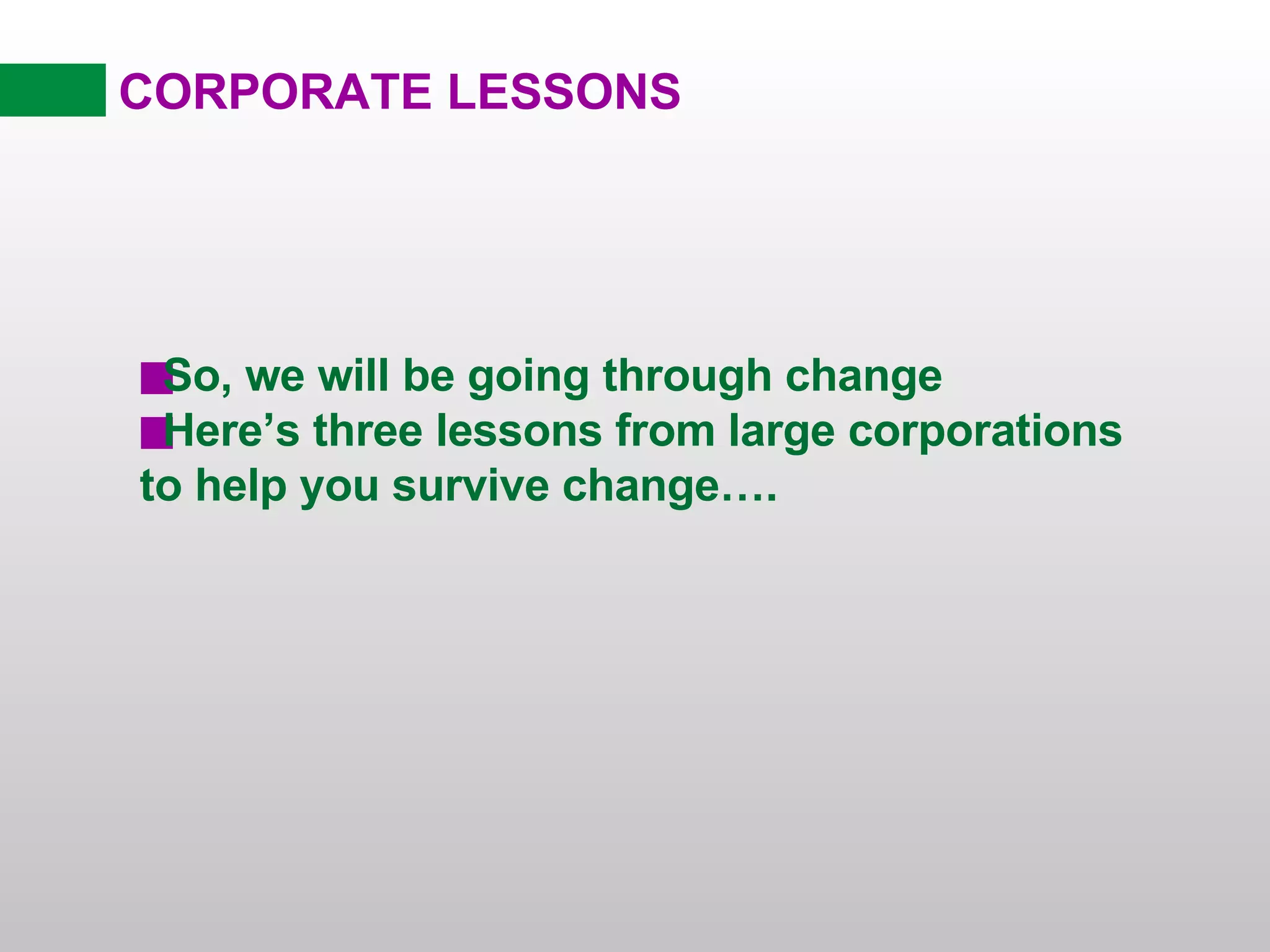 Corporate Lessons | PPS