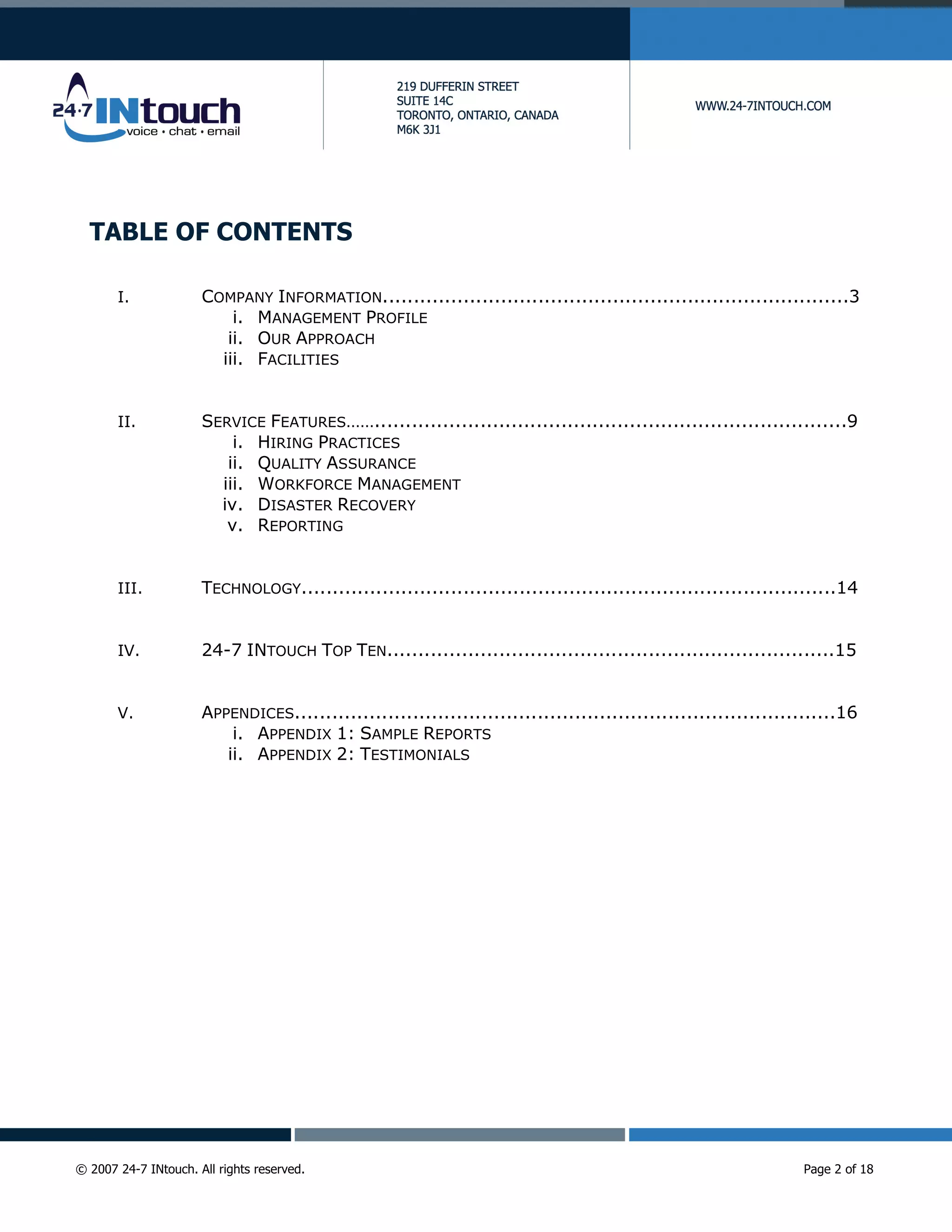 24-7 INtouch Corporate Overview | PDF