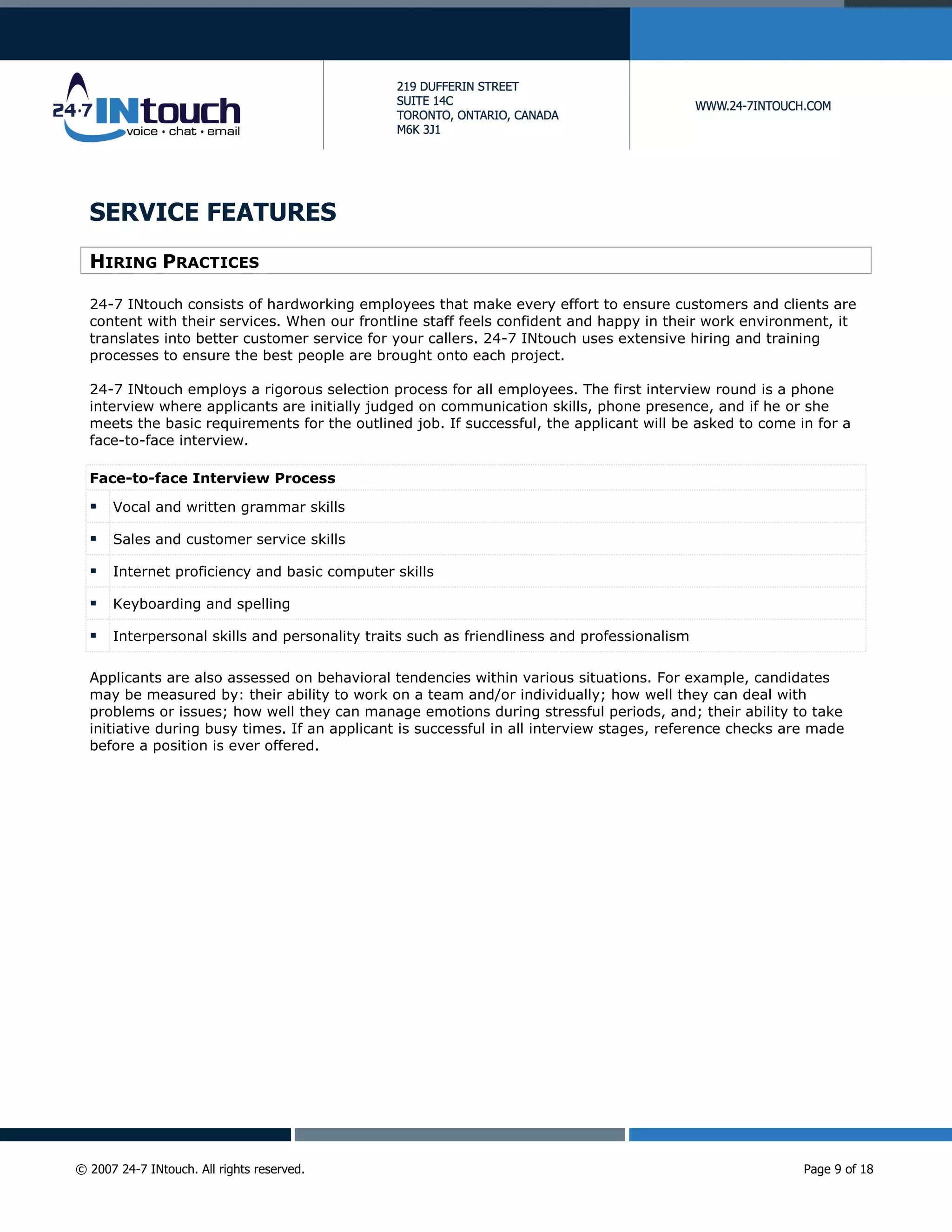 24-7 INtouch Corporate Overview | PDF