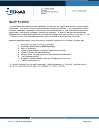 24-7 INtouch Corporate Overview | PDF