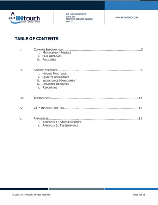 24-7 INtouch Corporate Overview | PDF