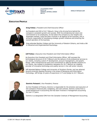 24-7 INtouch Corporate Overview | PDF